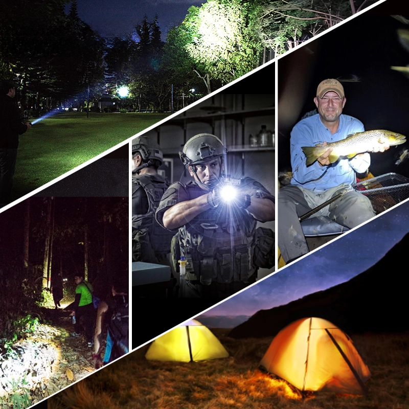 Garberiel Powerful LED Flashlight with Mount Remote Control Control