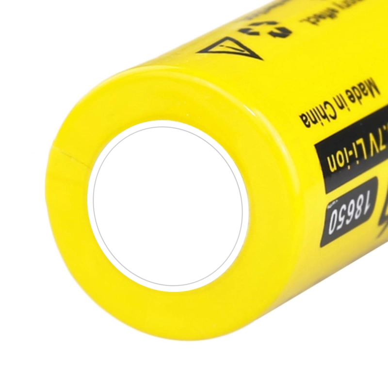 10 Pieces 5000mAh 3.7V Rechargeable 18650 Battery(Yellow)