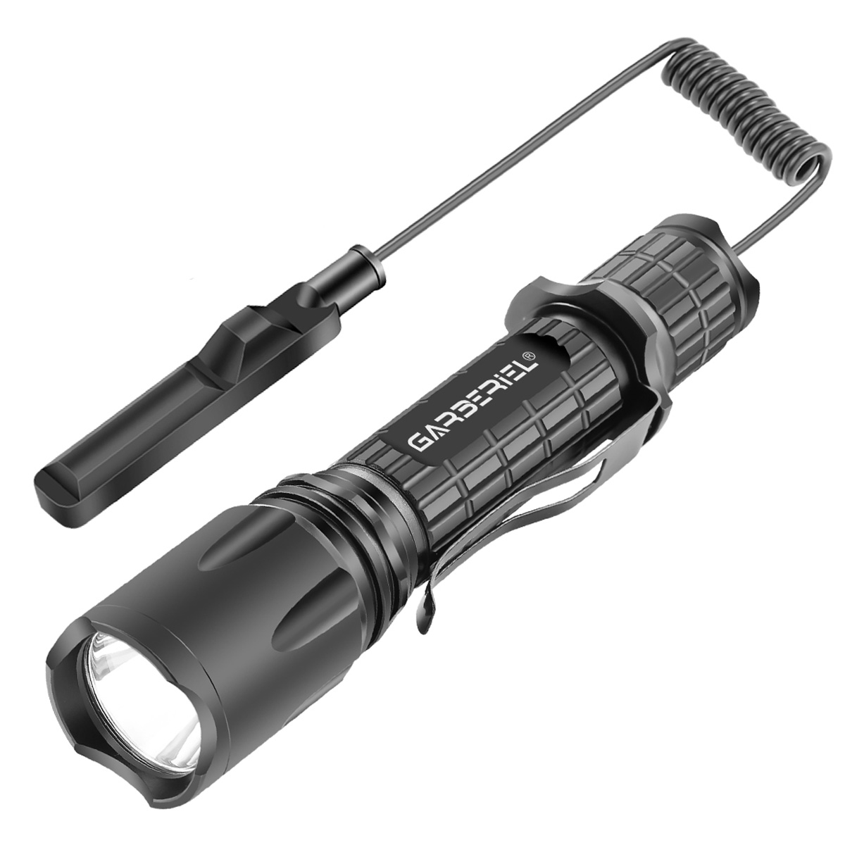 Garberiel Powerful LED Flashlight with Mount Remote Control Control