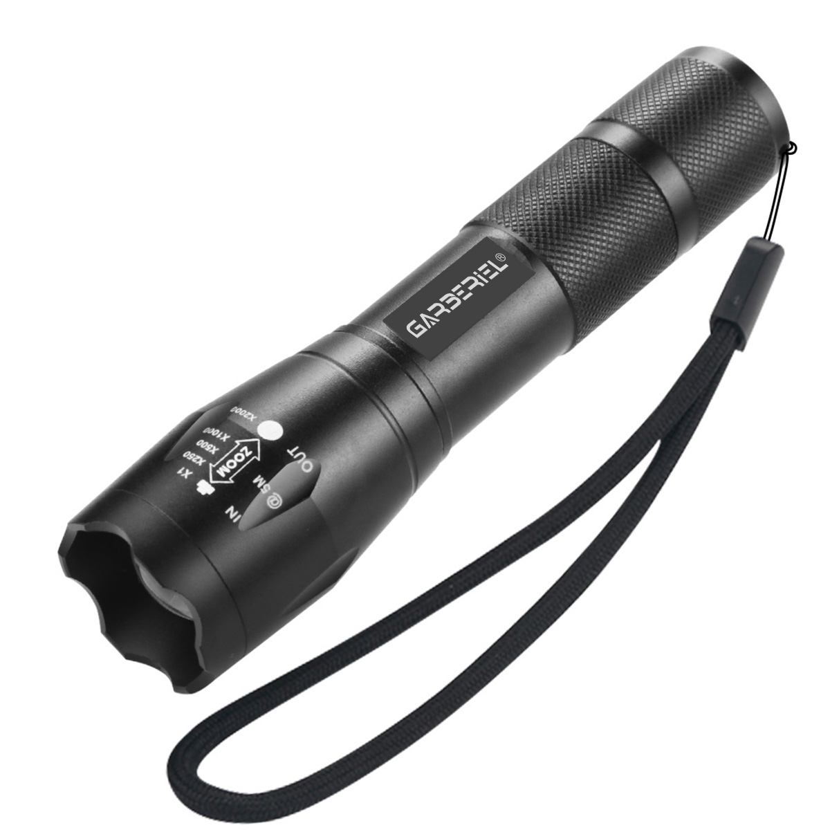 Garberiel High Lumen LED Flashlight Mini T6 Pocket Flashlight with 5 Modes