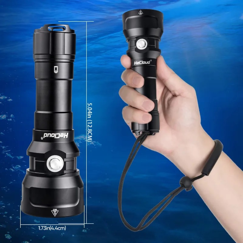 Explore the Depths with the HeCloud Diving Scuba Flashlight HCF1187