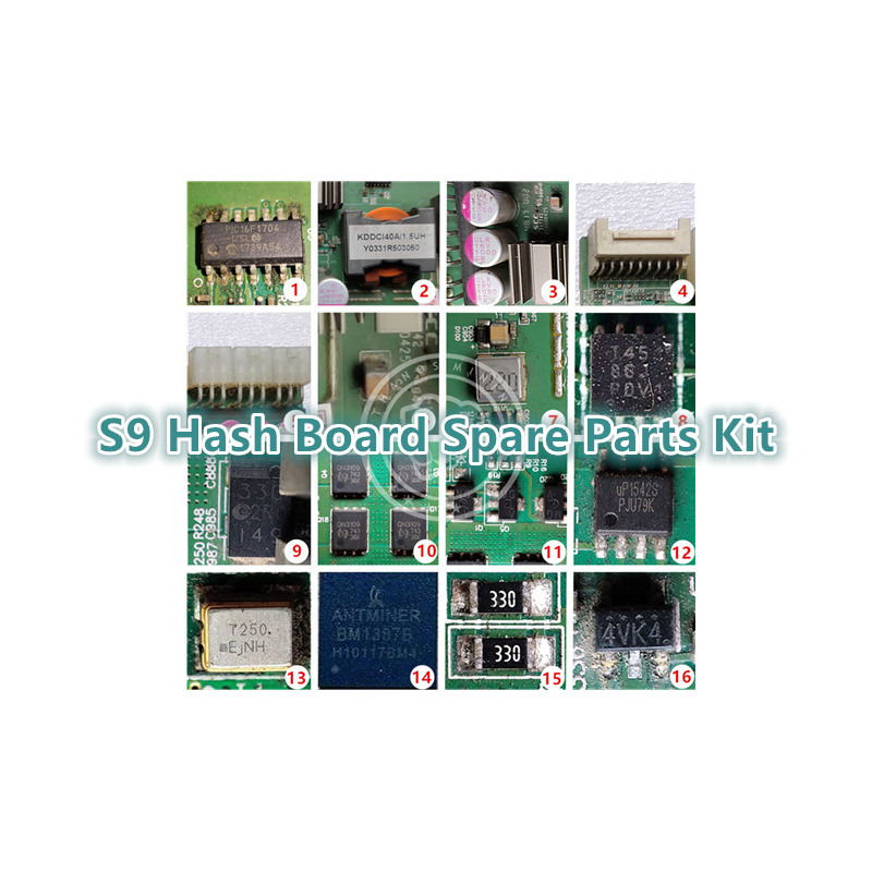 Antminer S9 Hash Board Spare Parts Kit - Bitmain S9 HashBoard Repair ...