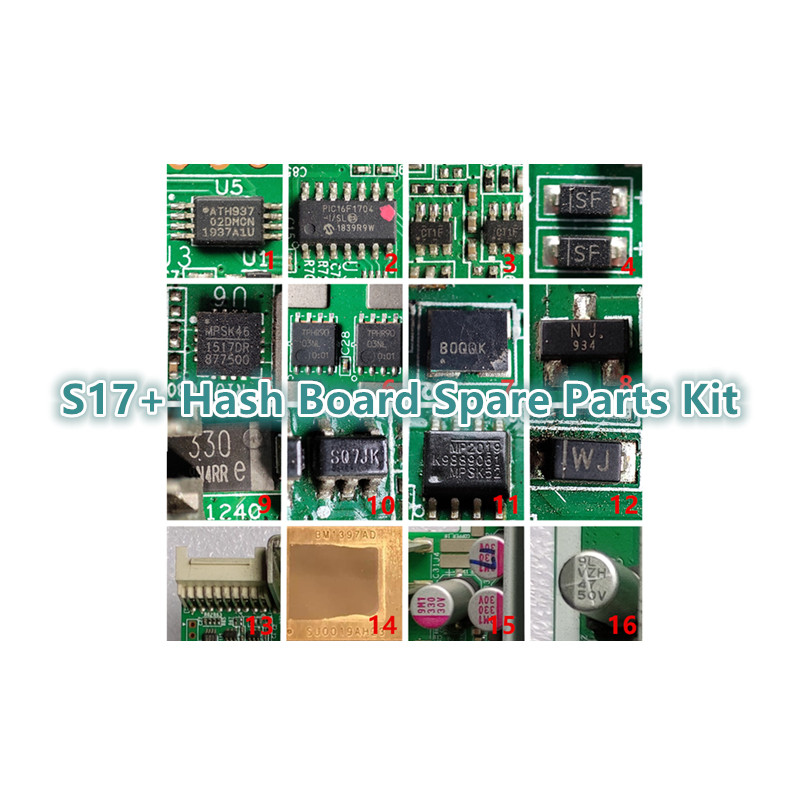 Antminer S17+ Hash Board Spare Parts Kit - Bitmain S17+ HashBoard ...