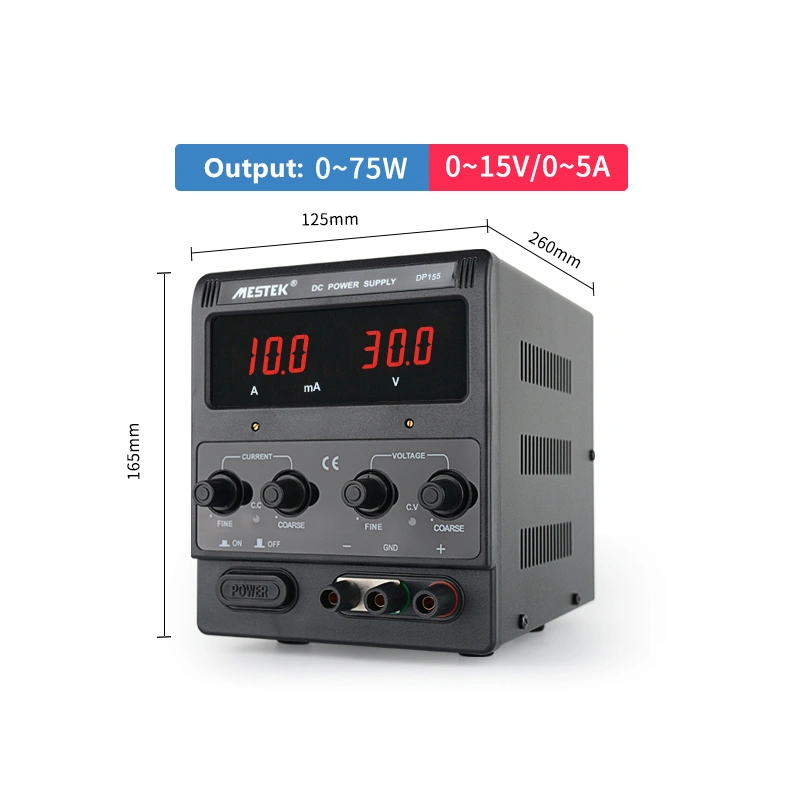 Adjustable DC stabilized power supply