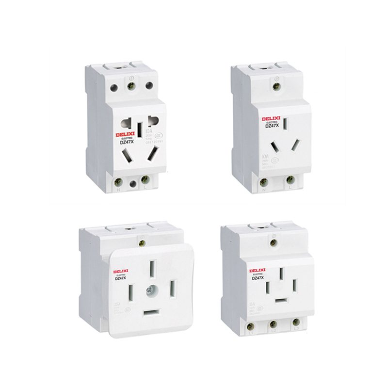 DIN-rail power socket 3 holes 4 holes 5 holes 16A 25A