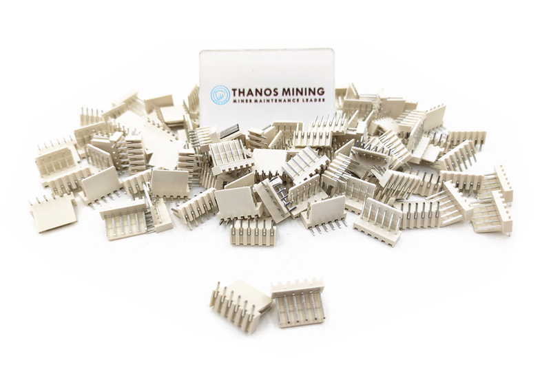 VH3.96 curved pin fan socket 6pin