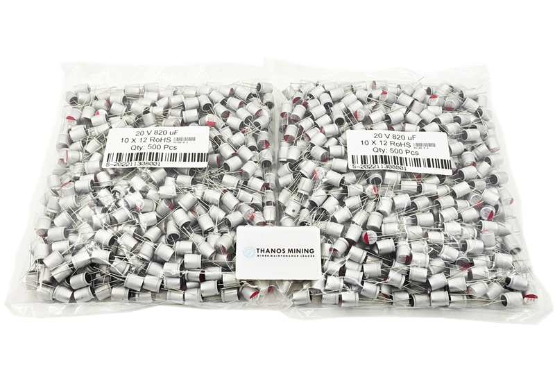 Solid capacitor 20V 820uf