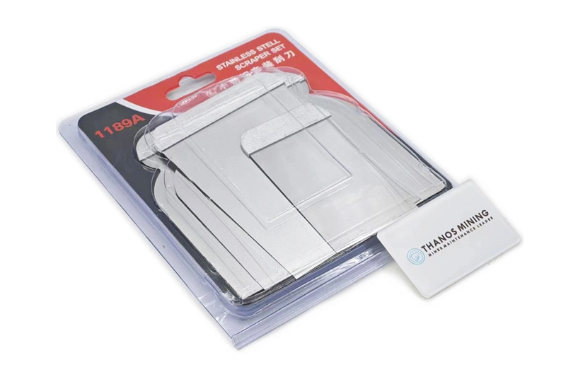 Stainless steel scraper set