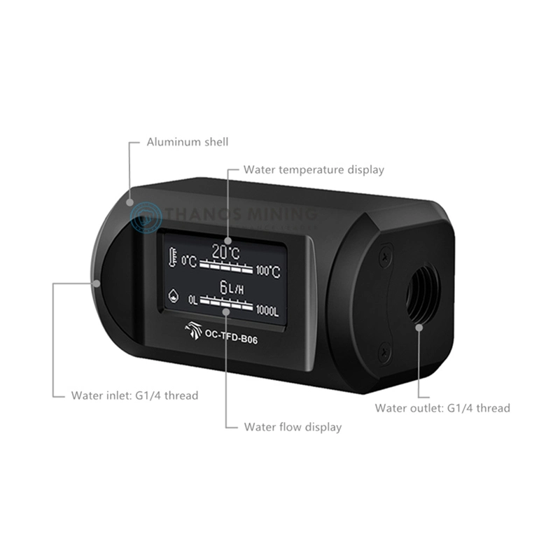 LED display flow thermometer