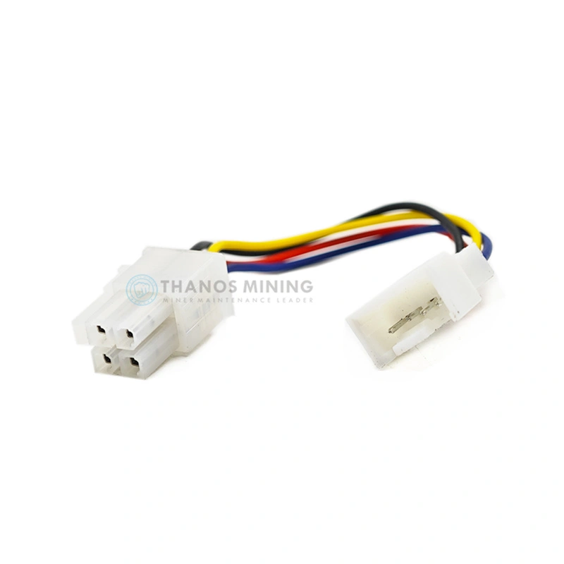Antminer Fan adapter cable (4*1 plug to 2*2 plug)