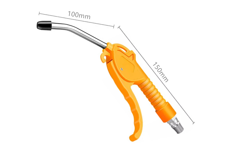 High pressure dust blowing gun