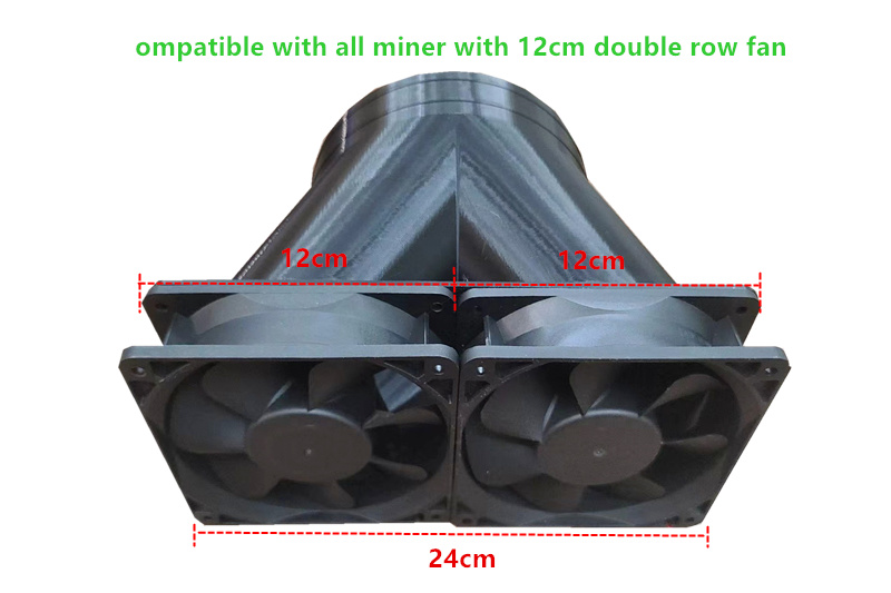 ASIC miner outdoor exhaust pipe
