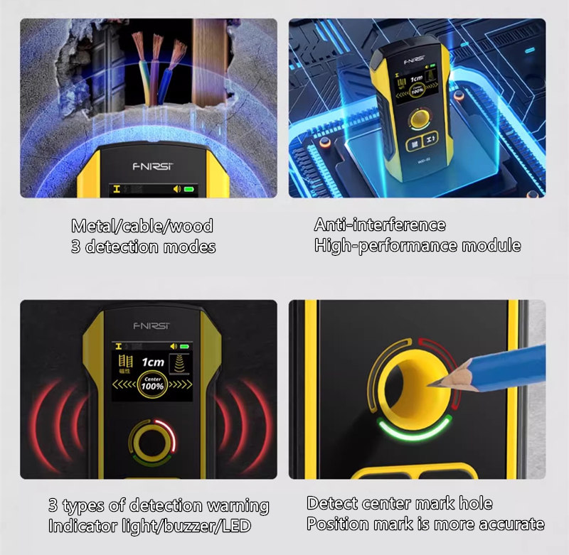 Metal/wood/cable wall detector