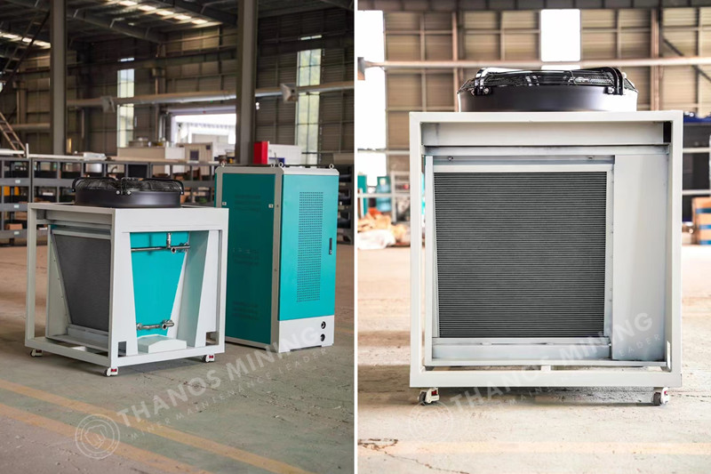 9-position water-cooled dry cooler for miner
