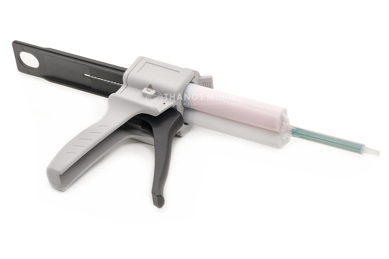 Two component gel extrusion gun