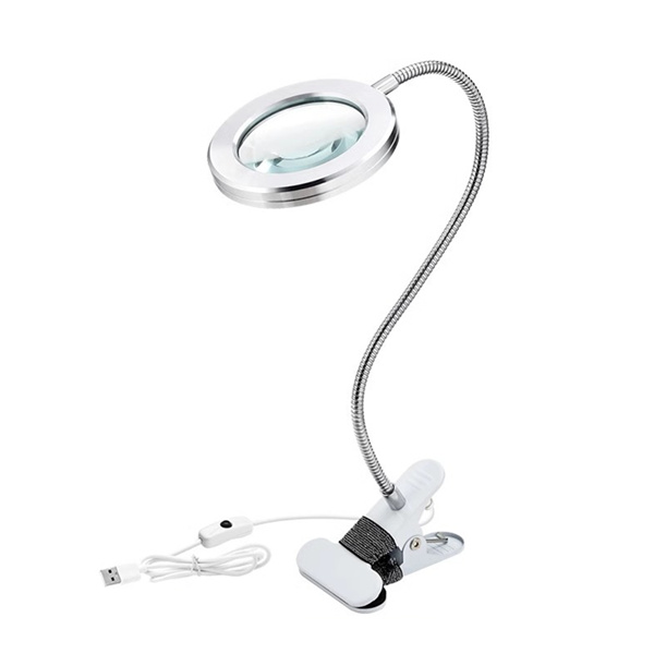 Repair bench magnifying glass lamp