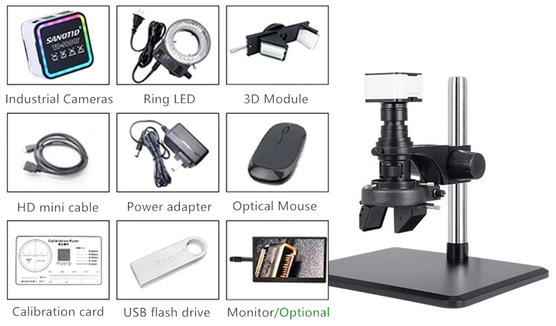 3D industrial DH electron microscope Autofocus