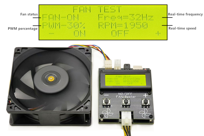New version of multi function fan tester