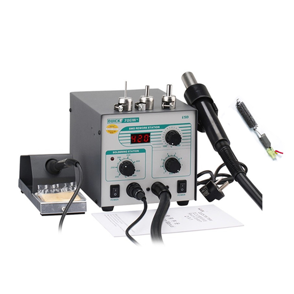 QUICK 706W+ Digital Display 2 in 1 Soldering Station