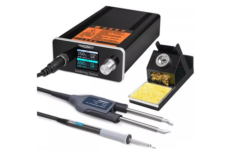 2-in-1 T12 Clamp Soldering Iron Desoldering Station