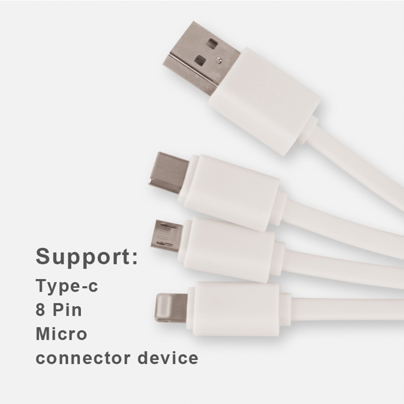 Beanlieve Panda 3 In 1 Charging Cable and USB Cable