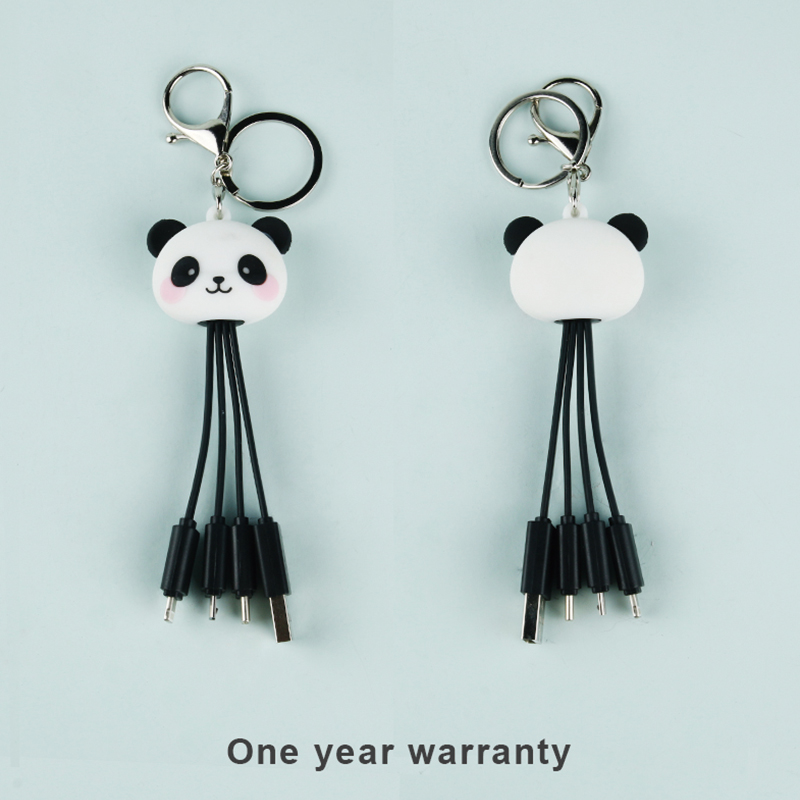 Beanlieve Panda 3 In 1 Charging Cable and USB Cable