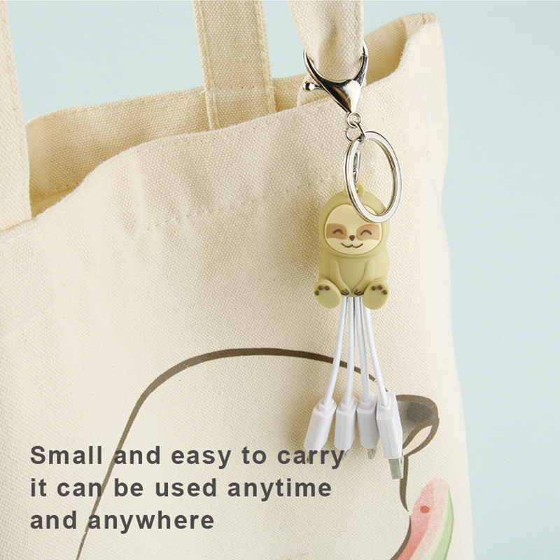 Beanlieve Sloth 3 In 1 Charging Cable and USB Cable