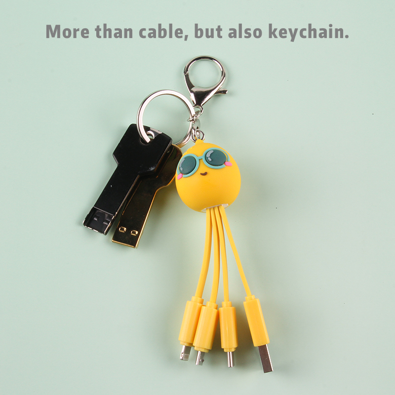 Beanlieve Cool Lemon 3 In 1 Charging Cable and USB Cable