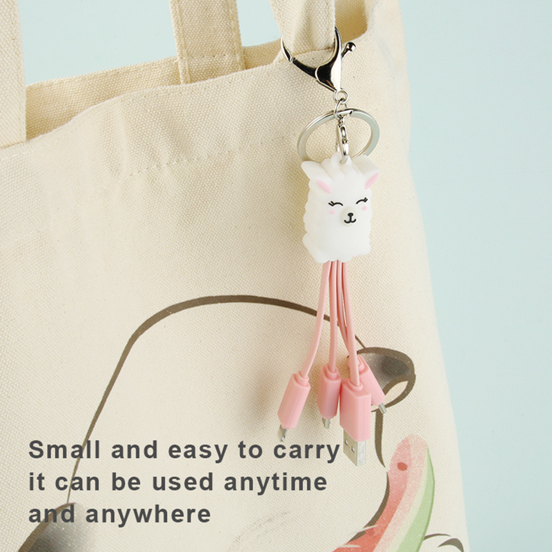 Beanlieve Alpaca 3 In 1 Charging Cable and USB Cable