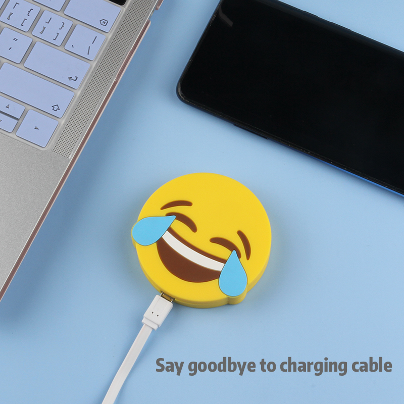Emoji Laughing Crying Face Wireless Charger,Fun Wireless Charger