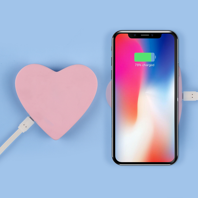 Love Heart Shaped Wireless Charger,Fun Wireless Charger