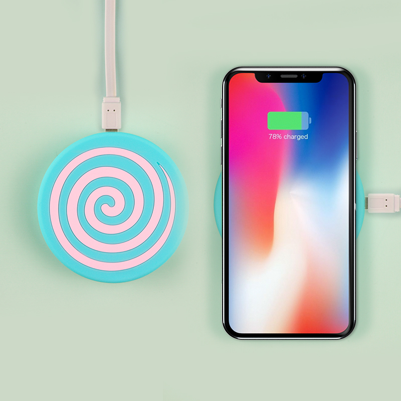 Blue Lollipop Wireless Charger,Fun Wireless Charger