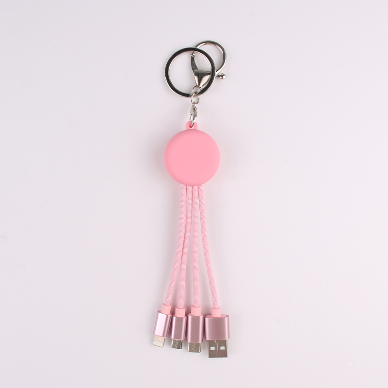 Beanlieve -Donut Fabric 3 In 1 Charging Cable