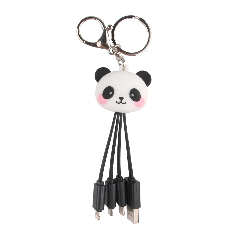 Beanlieve Panda 3 In 1 Charging Cable and USB Cable
