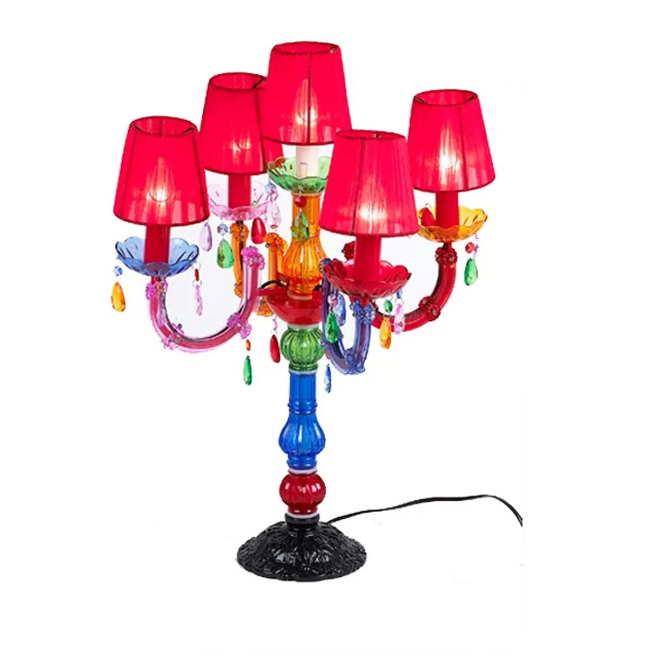 Wedding decoration Crystal Candelabra standing chandelier Table lamp ...