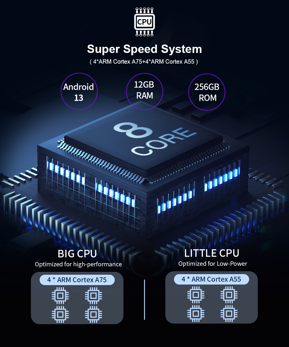 s9 DTS System 9inch 2K LCD with 6G Ram+128G Rom,s9 Super Speed System
