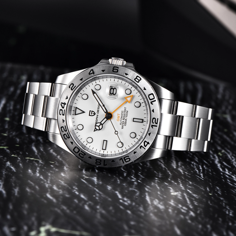 PAGANI DESIGN PD-1682 Men's Watches Explorer GMT Automatic Mechanical ...