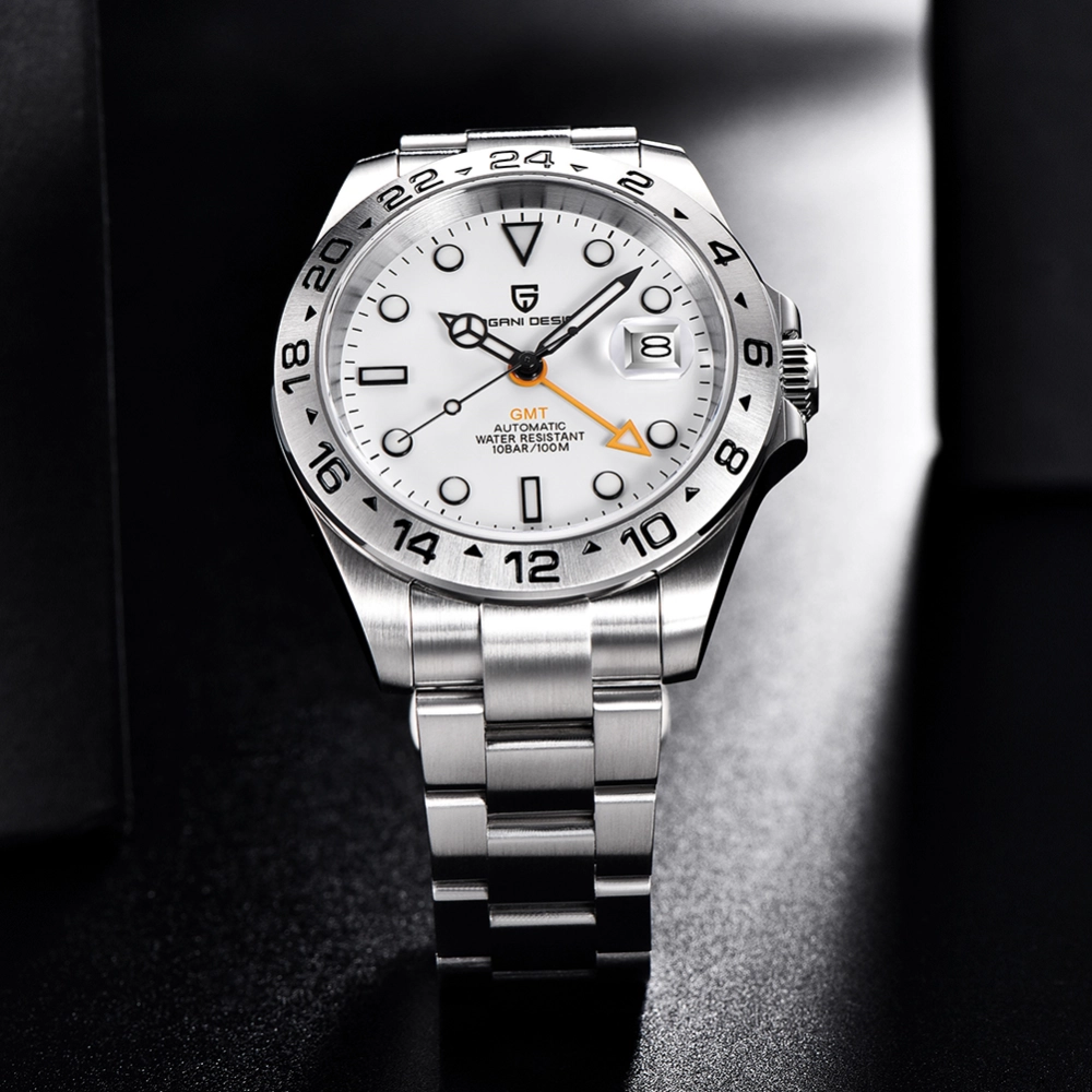 PAGANI DESIGN PD-1682 Men's Watches Explorer GMT Automatic Mechanical ...