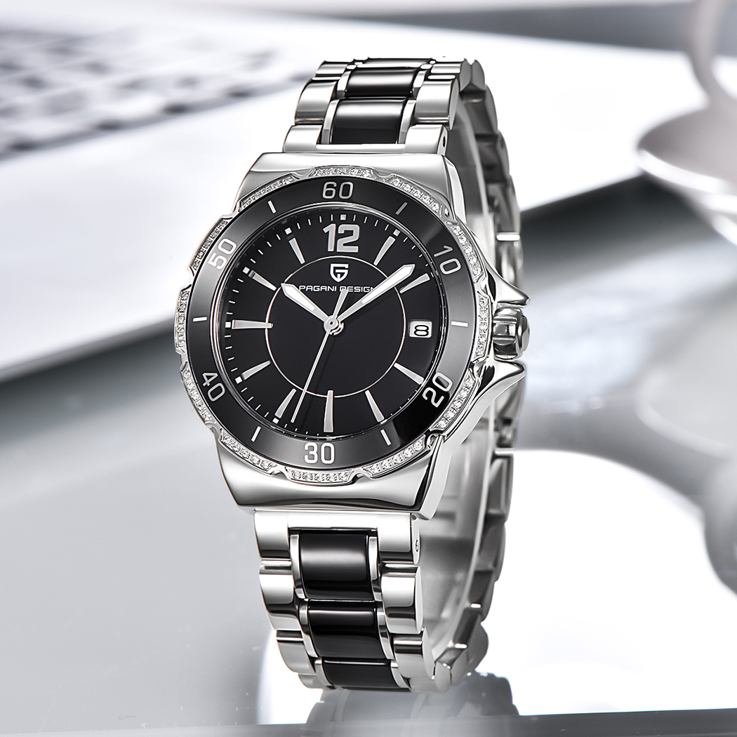 PAGANI DESIGN Women's Quartz Watches Ladies High Quality Ceramic ...