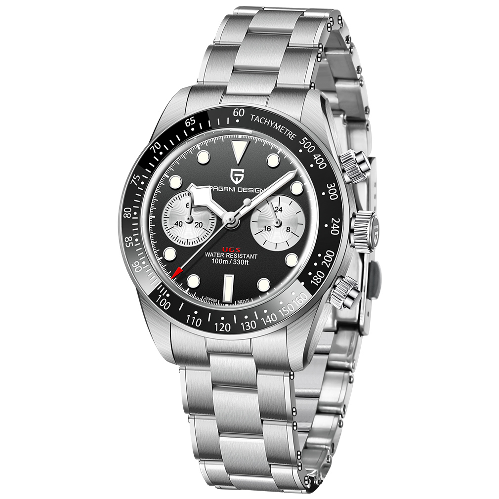 PAGANI DESIGN PD-1718 Men's Quartz Watches full Stainless Steel ...