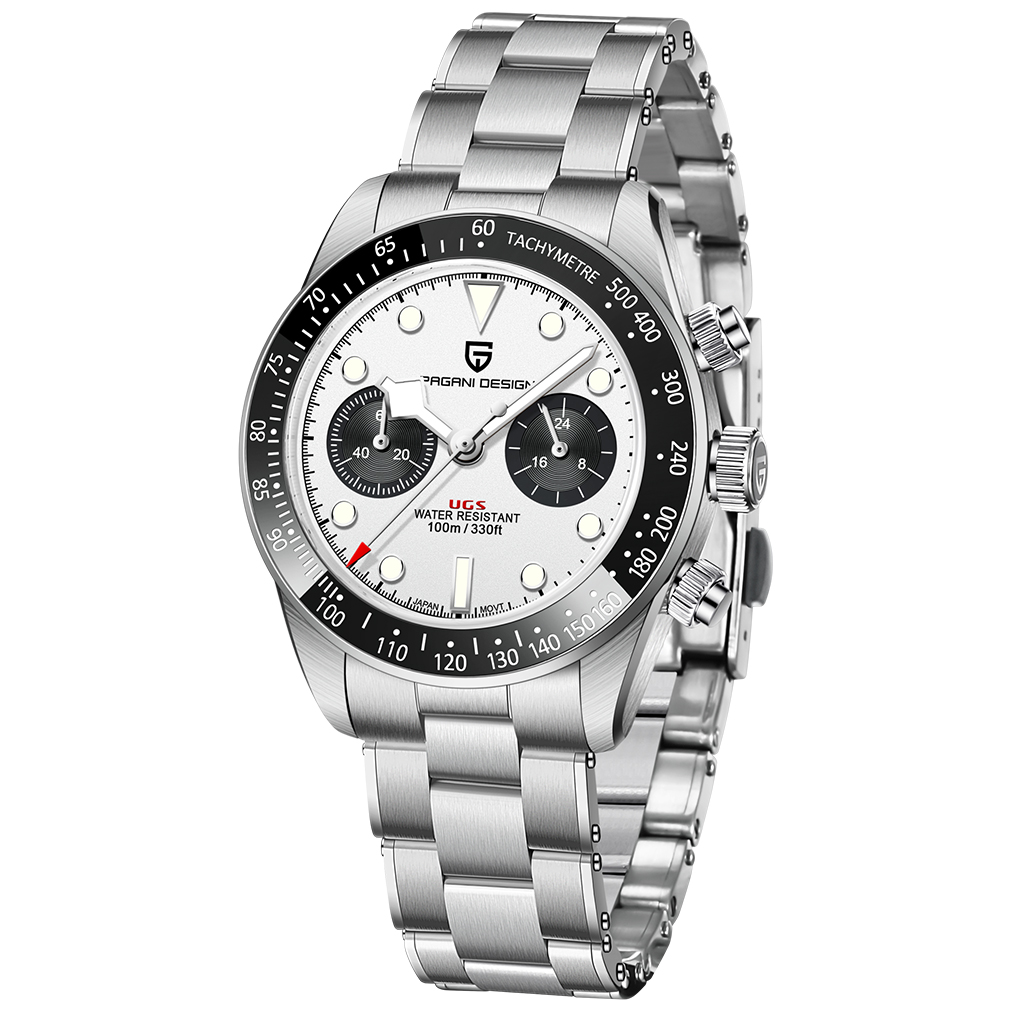 PAGANI DESIGN PD-1718 Men's Quartz Watches full Stainless Steel ...