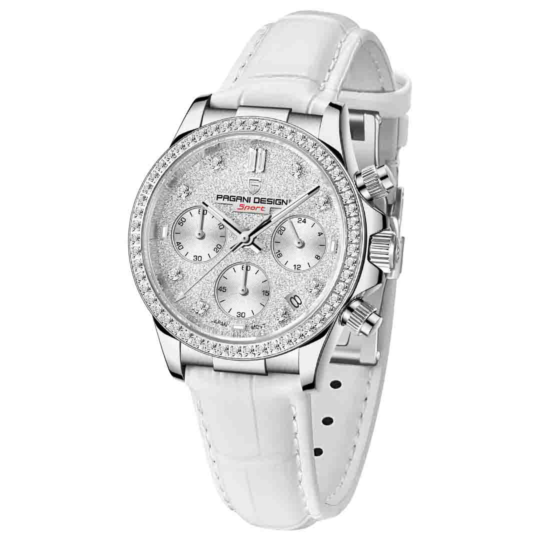 PAGANI DESIGN PD-1730 Women's Watches 36mm Chronograph Quartz Stainless ...
