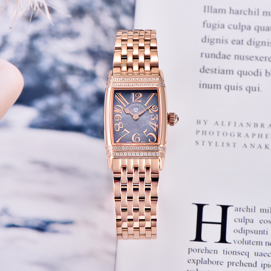 PAGANI DESIGN Luxury Women's Watches Stainless Steel Quartz Wrist ...