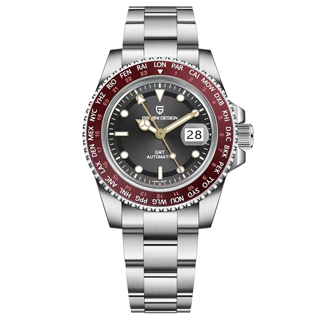 PAGANI DESIGN PD-1758 Men's Automatic Watches NH34 GMT Mechanical 40mm ...