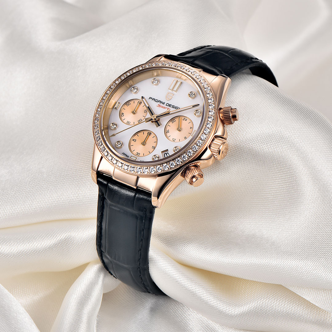 PAGANI DESIGN PD-1730 Women's Watches 36mm Chronograph Quartz Stainless ...