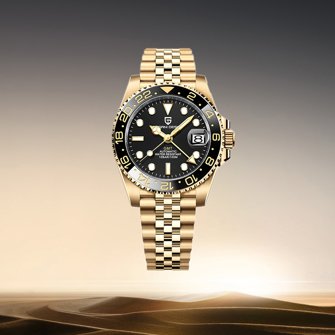 PAGANI DESIGN PD-1662 Men's Watches Automatic GMT Mechanical Stainless ...