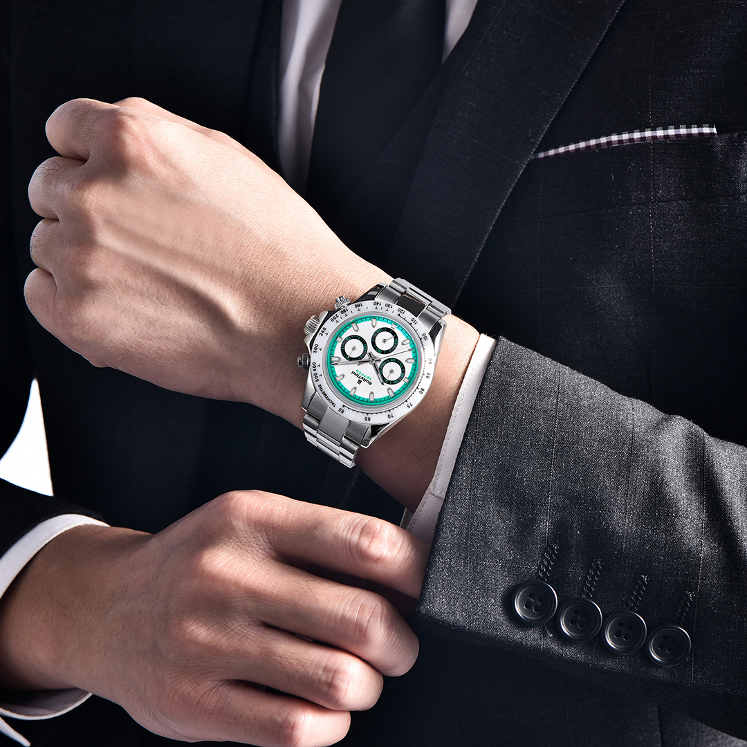 RollsTimi Men's Automatic Watches full Stainless Steel Mechanical ...