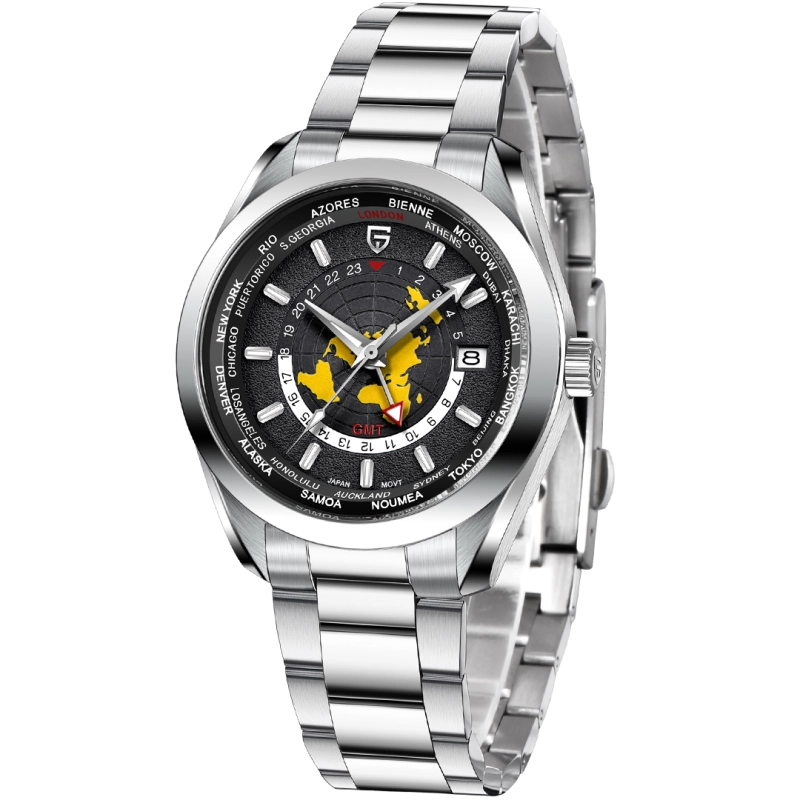 PAGANI DESIGN PD-1788 New Men's Watches NH34 GMT Automatic Mechanical Wrist Watches for Men 40mm ...