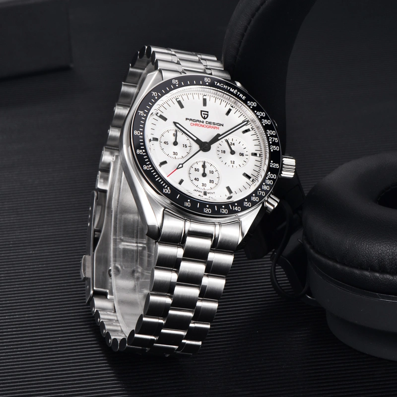 PAGANI DESIGN PD-1701 Men's Quartz Watches full Stainless Steel ...