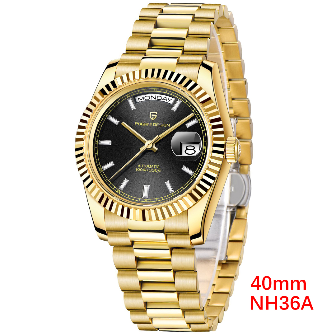 PAGANI DESIGN PD-1783 Men's Automatic Watches 40mm NH36A Mechanical ...